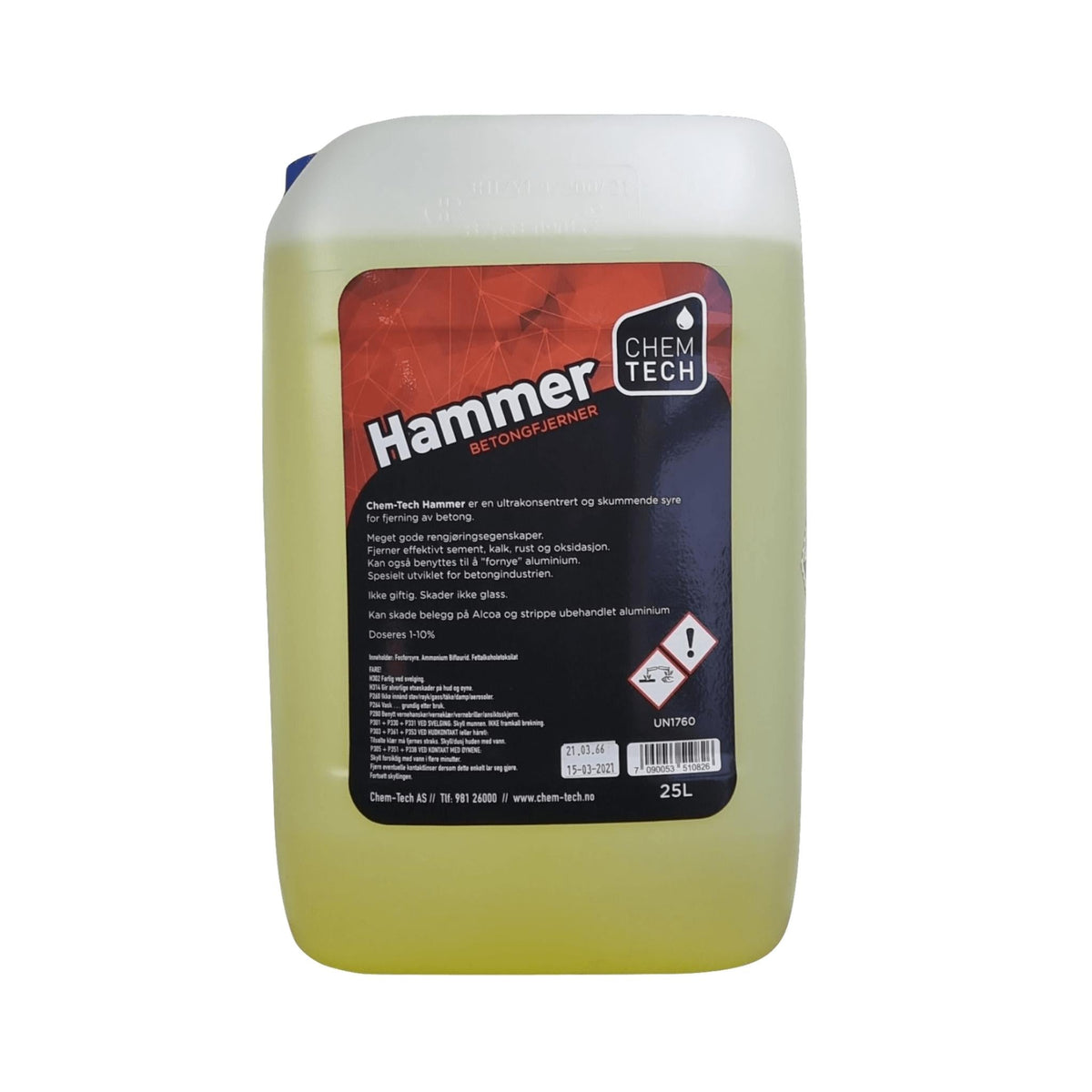 Chem-Tech | Hammer betongsyre 25 ltr – Allpro as
